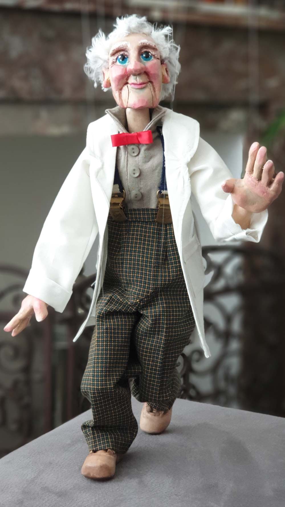 Professor Handgemaakte Houten Marionette | Puppets&Strings
